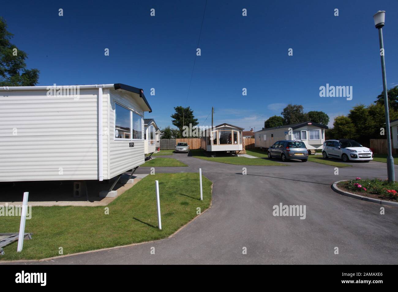 Static caravan plot hi-res stock photography and images - Alamy
