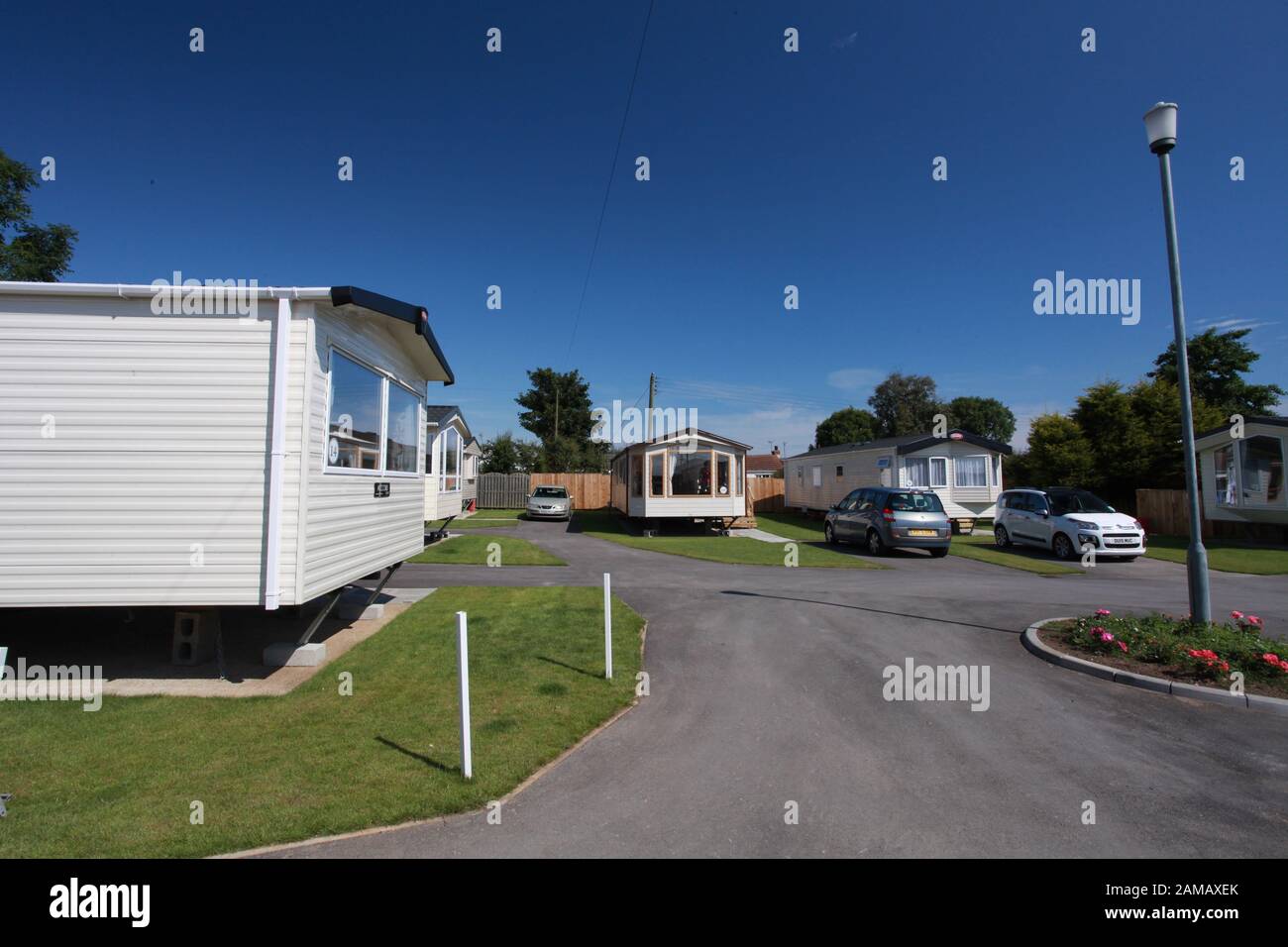 Static caravan plot hi-res stock photography and images - Alamy