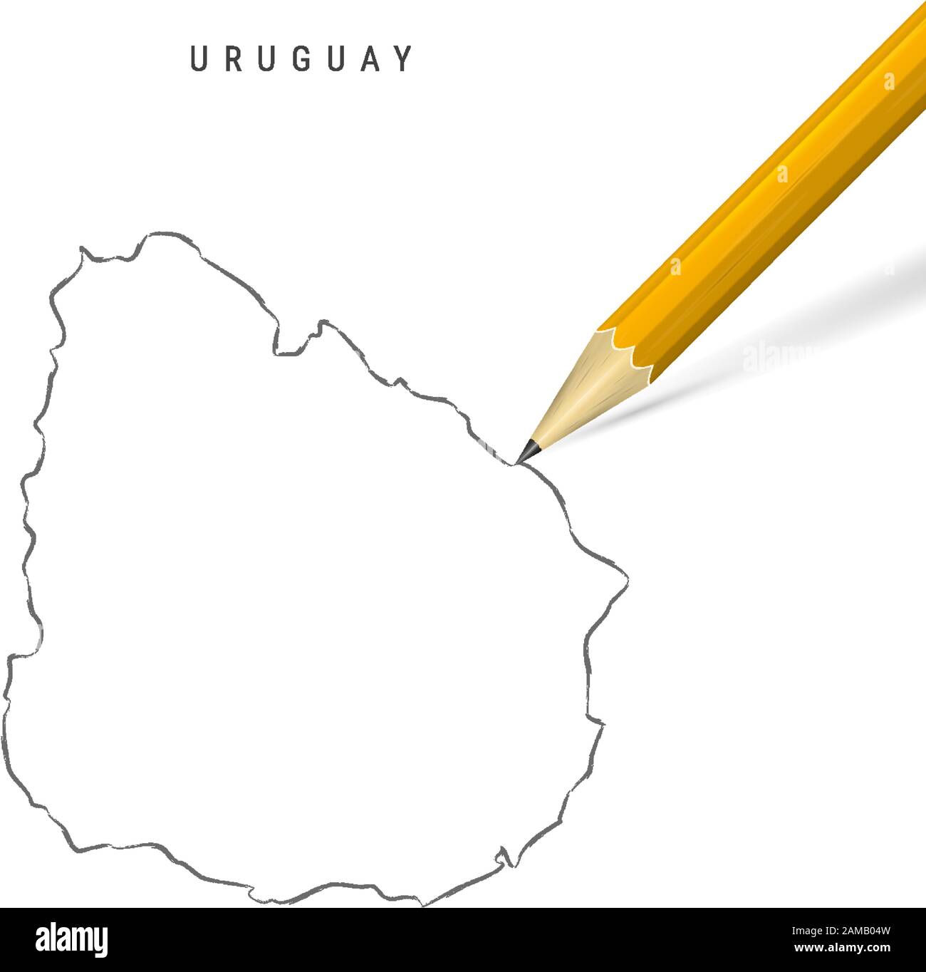 Uruguay outline hi-res stock photography and images - Alamy
