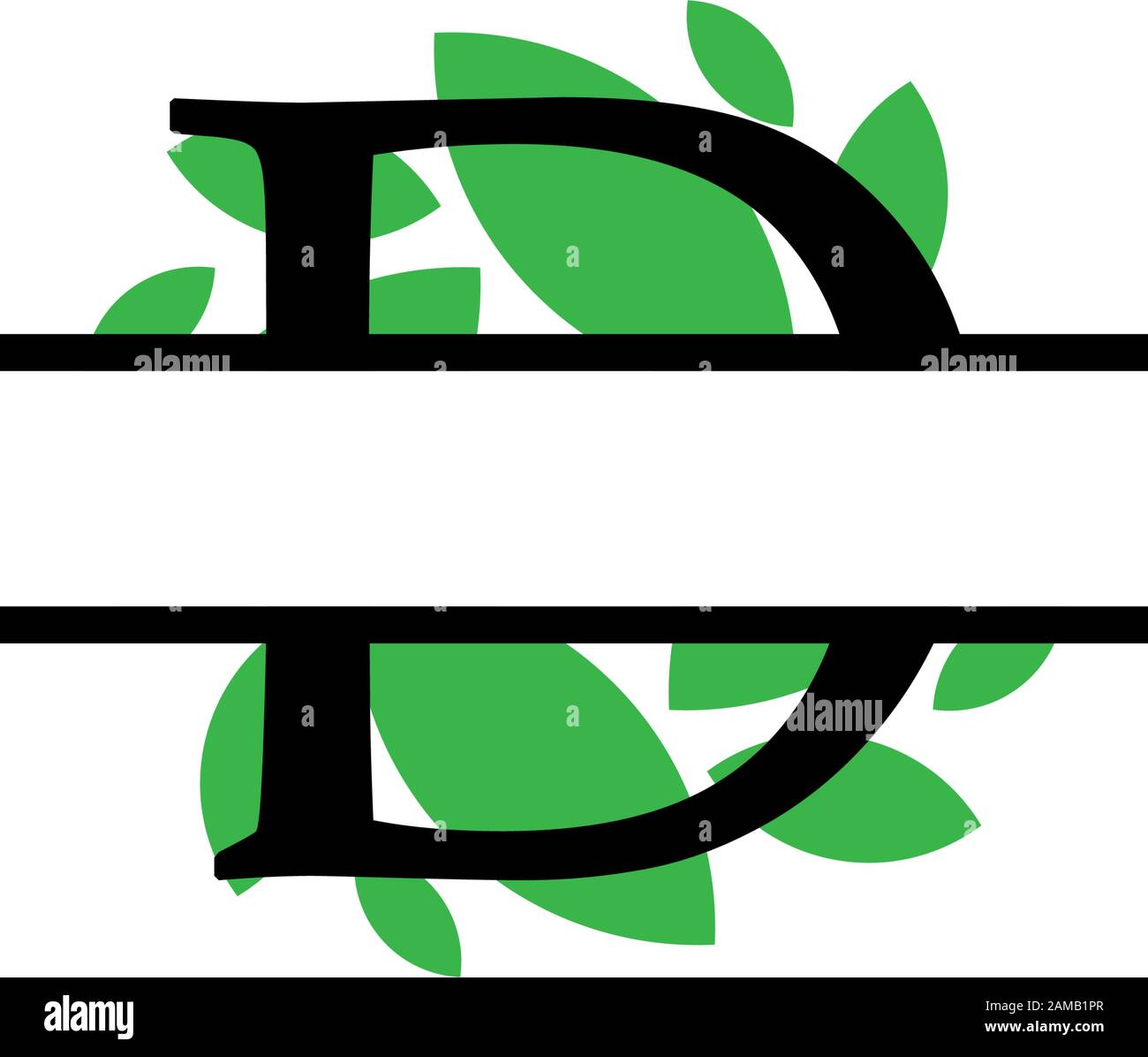 Split monogram fonts Cut Out Stock Images & Pictures - Alamy