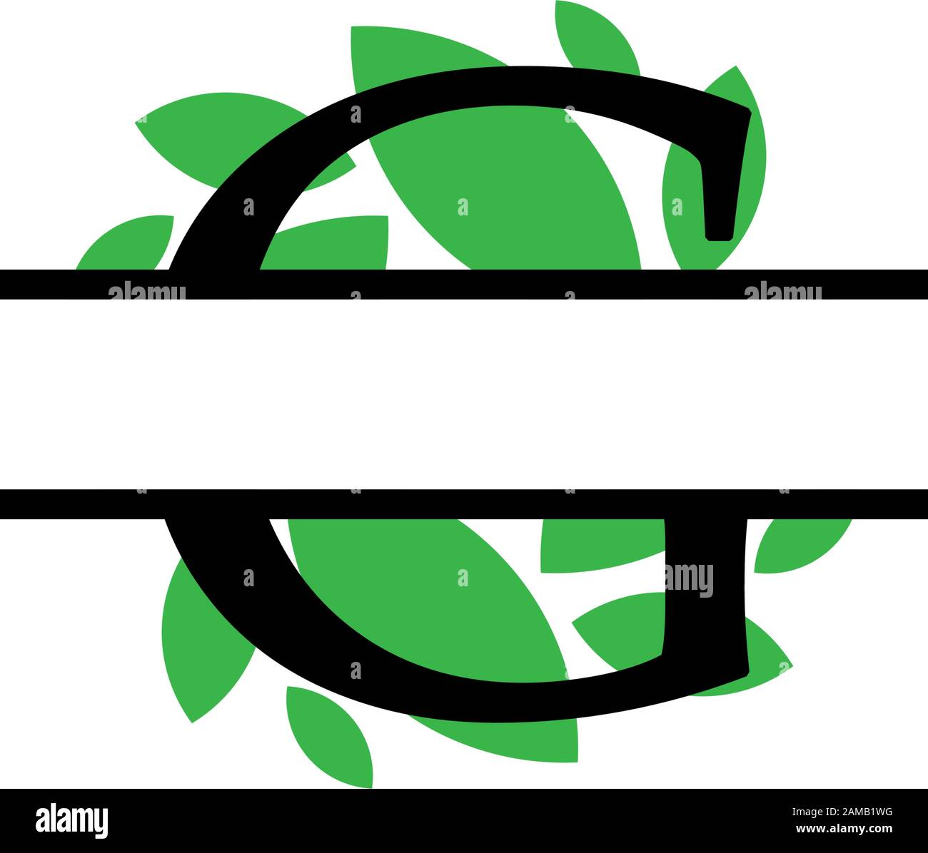 Split monogram fonts Cut Out Stock Images & Pictures - Alamy