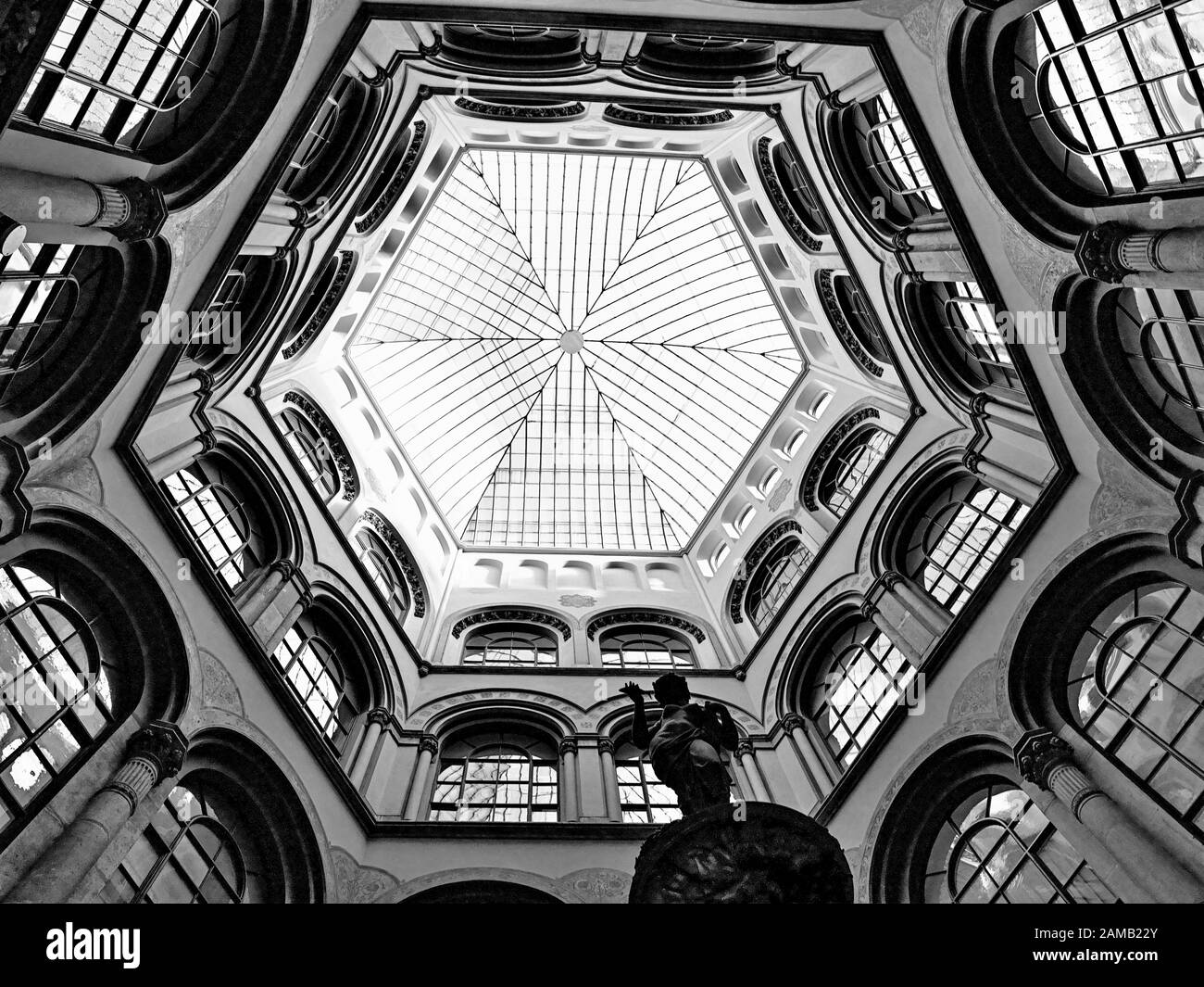 Atrium interior Black and White Stock Photos & Images - Alamy