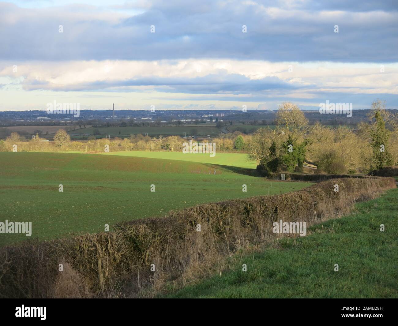 The view from the Northamptonshire village of Pattishall looking over ...
