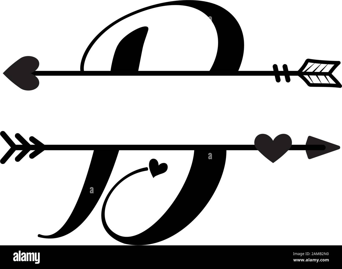 Alphabet split monograms Cut Out Stock Images & Pictures - Alamy