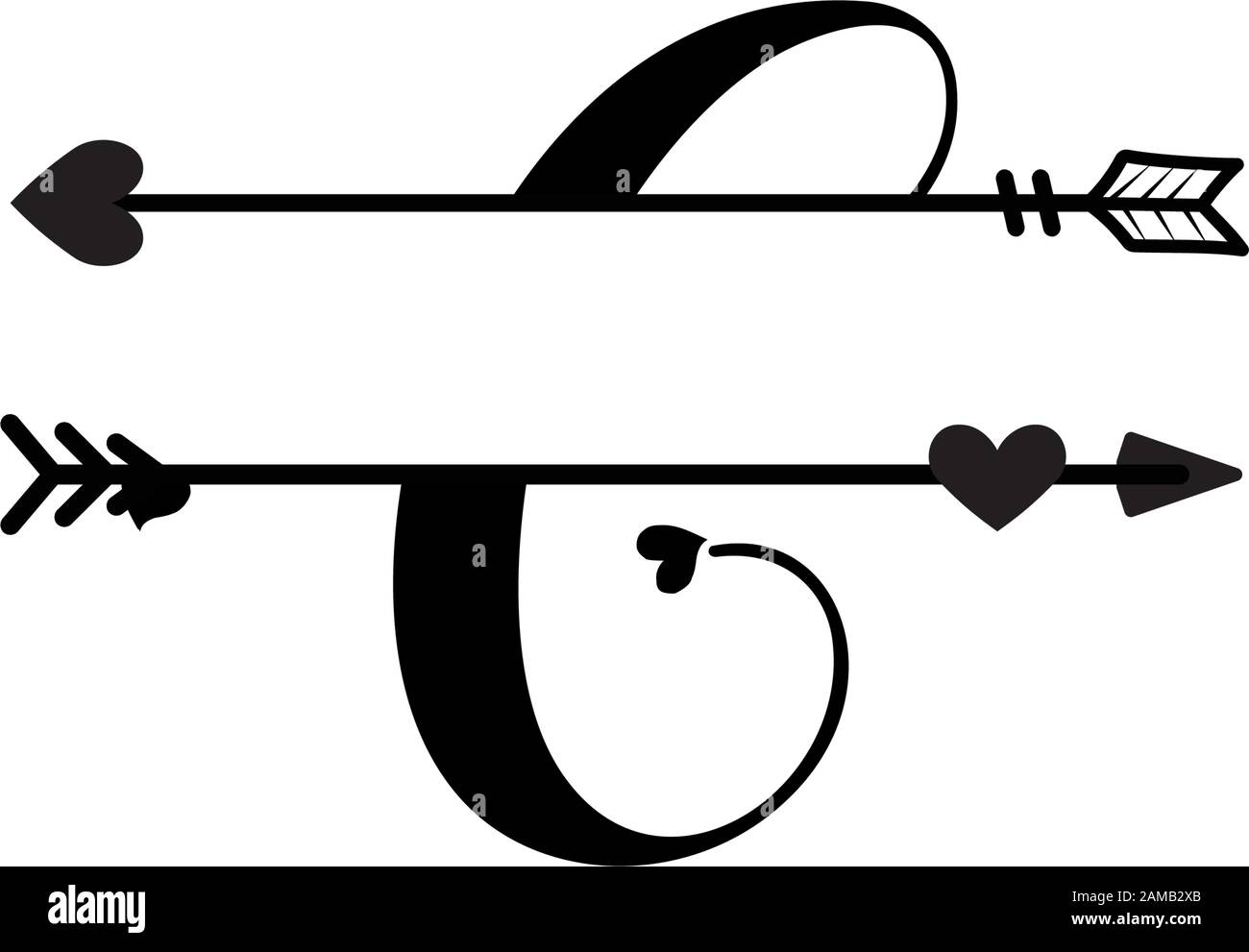 Alphabet split monograms Cut Out Stock Images & Pictures - Alamy