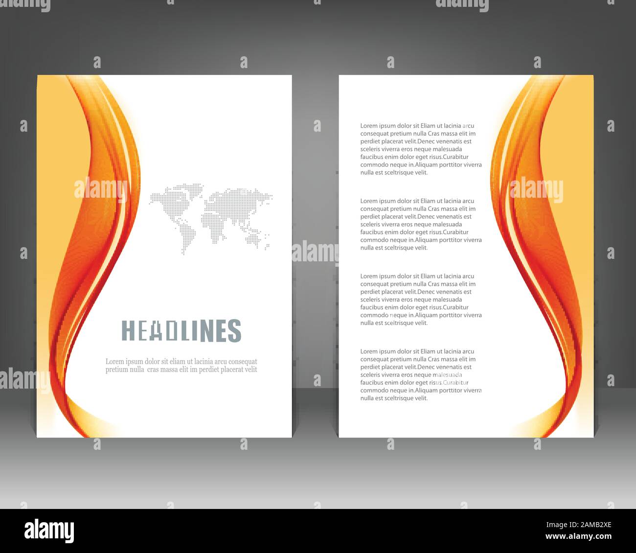 Vector magazine brochure cover hi-res stock photography and images - Alamy