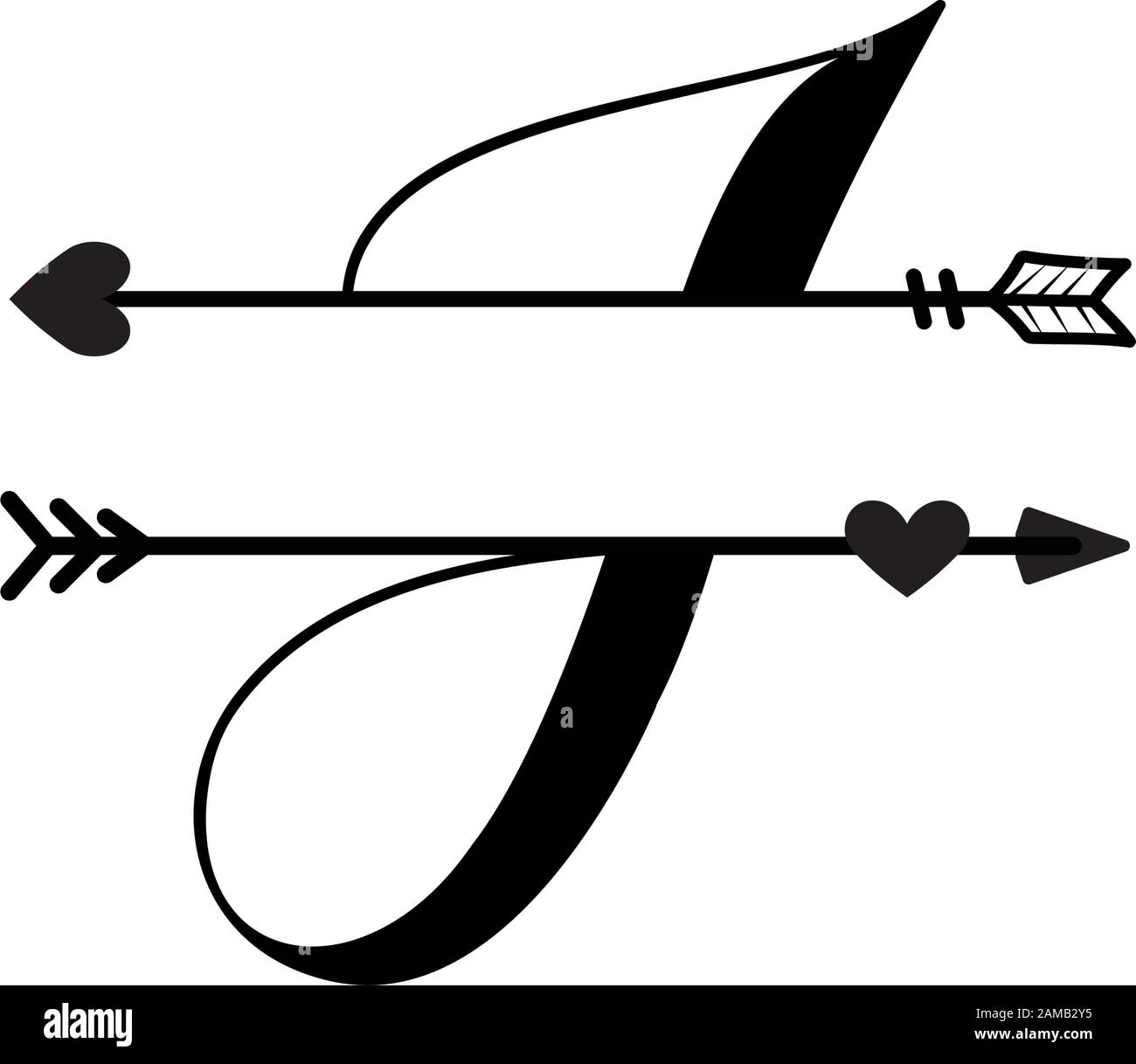 Alphabet split monograms Cut Out Stock Images & Pictures - Alamy