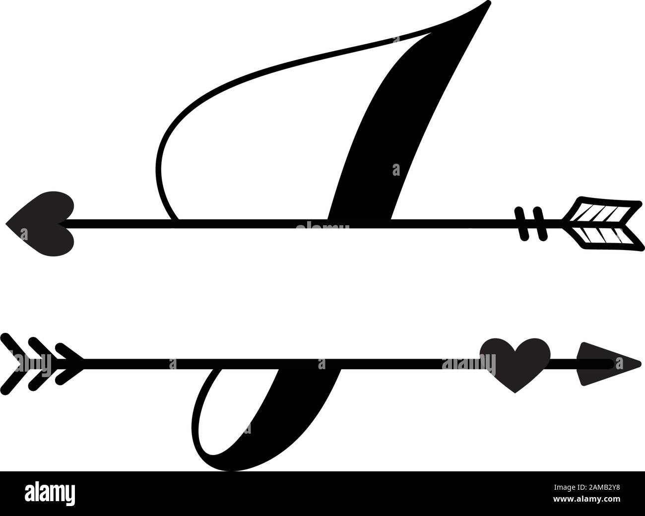 I love split Stock Vector Images - Alamy