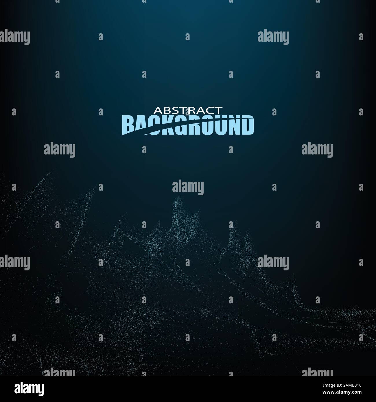 Abstract background with a dynamic waves and particles Stock Vector Image & Art - Alamy