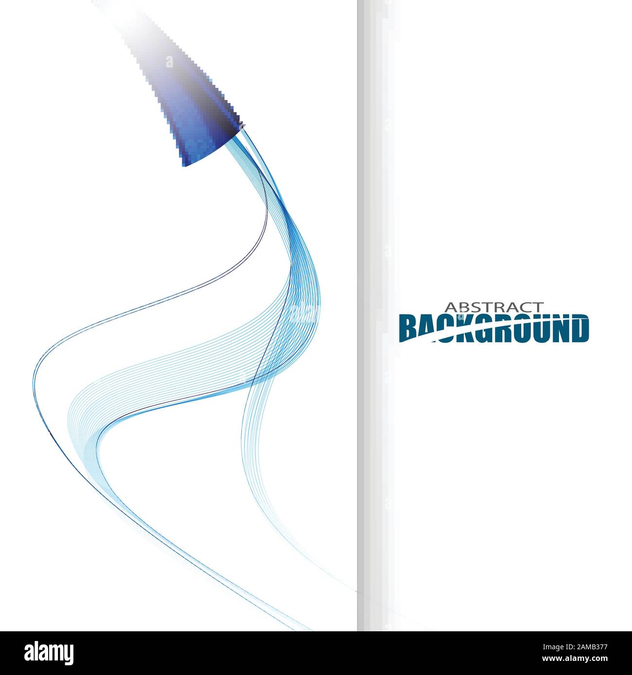 Blue wave business template Stock Vector Image & Art - Alamy