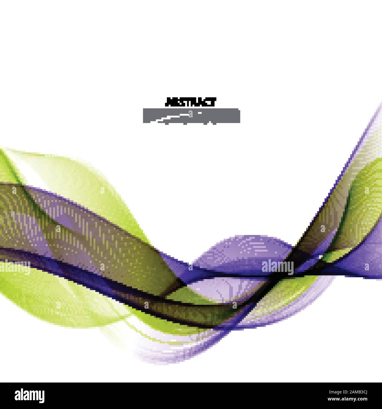 Abstract vector background, blue and green waved lines Stock Vector ...