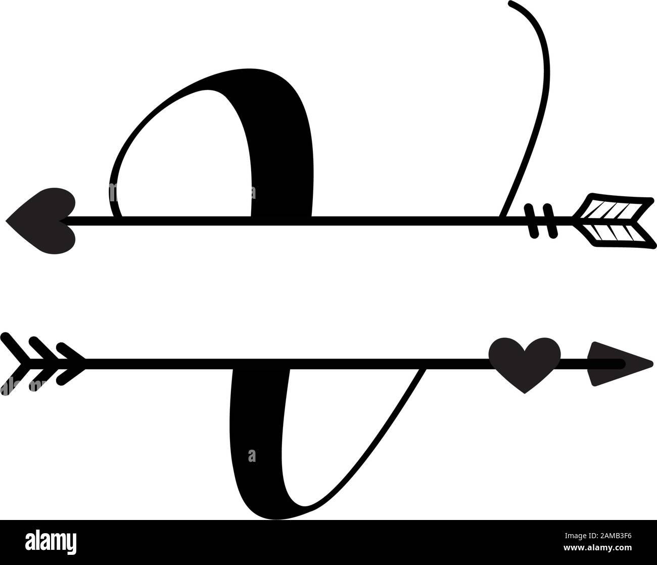 Alphabet split monograms Cut Out Stock Images & Pictures - Alamy