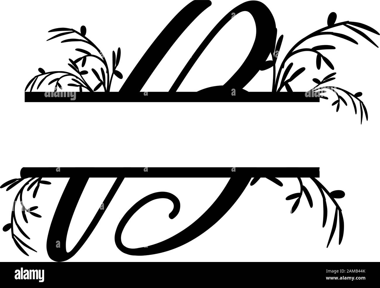 Letter b flower logo Black and White Stock Photos & Images - Alamy