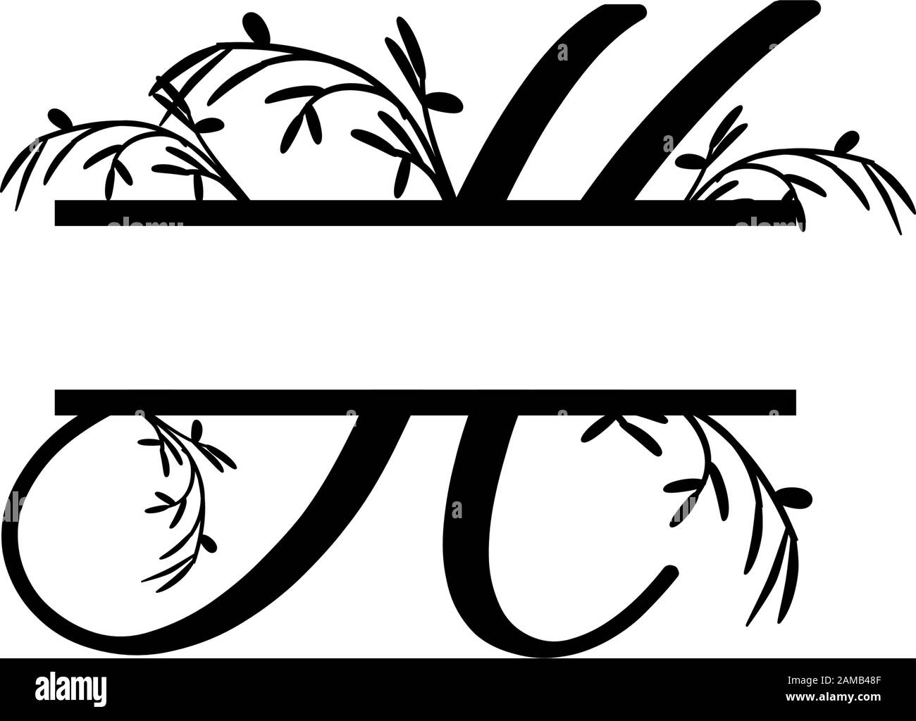 Letter h wedding logo Black and White Stock Photos & Images - Alamy