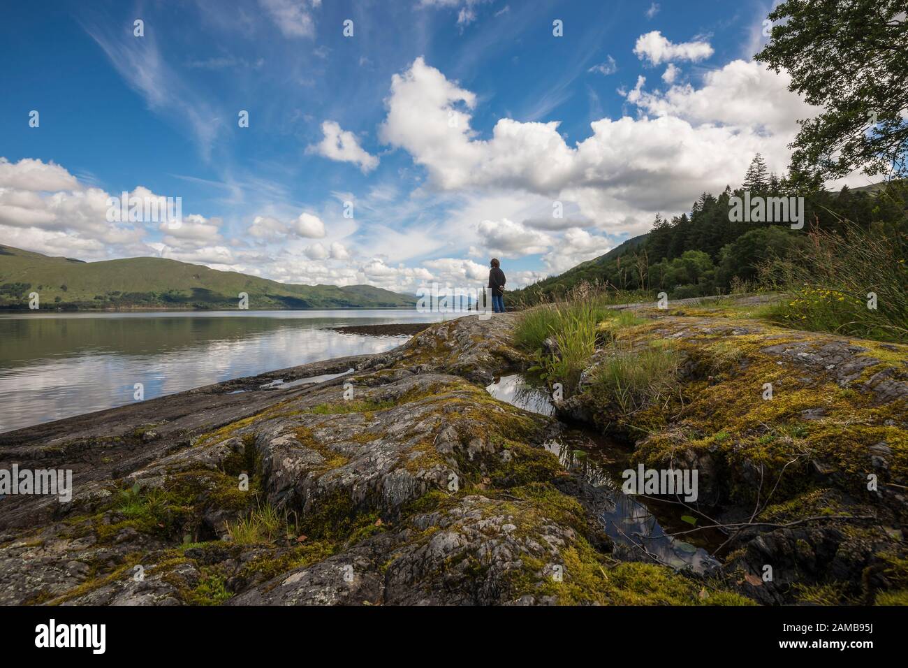 On the shore og Loch Linnhe Stock Photo - Alamy