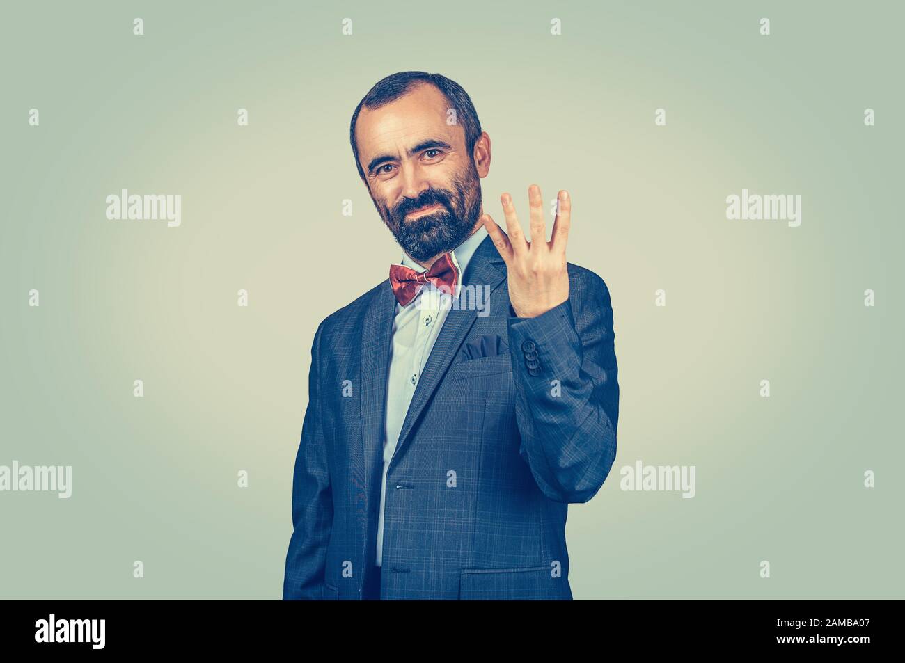 Four fingers figure hi-res stock photography and images - Alamy