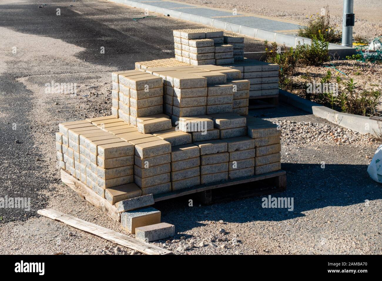 paving slabs stacked Stock Photo - Alamy