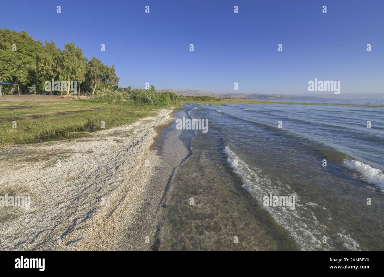 Strand bei Migdal, See Genezareth, Israel Stock Photo - Alamy