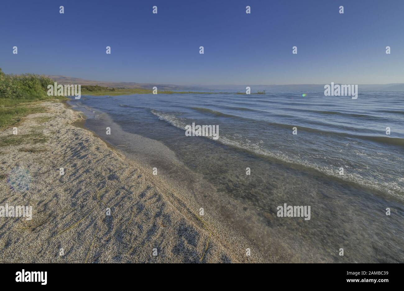 Strand bei Migdal, See Genezareth, Israel Stock Photo - Alamy