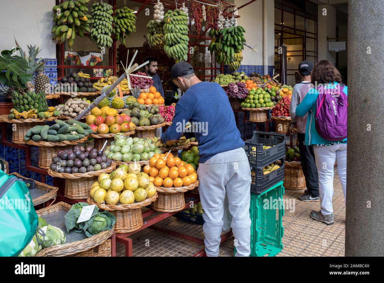 Funchal, Madeira, Portugal - April 23, 2018: Mercado dos Lavradores ...