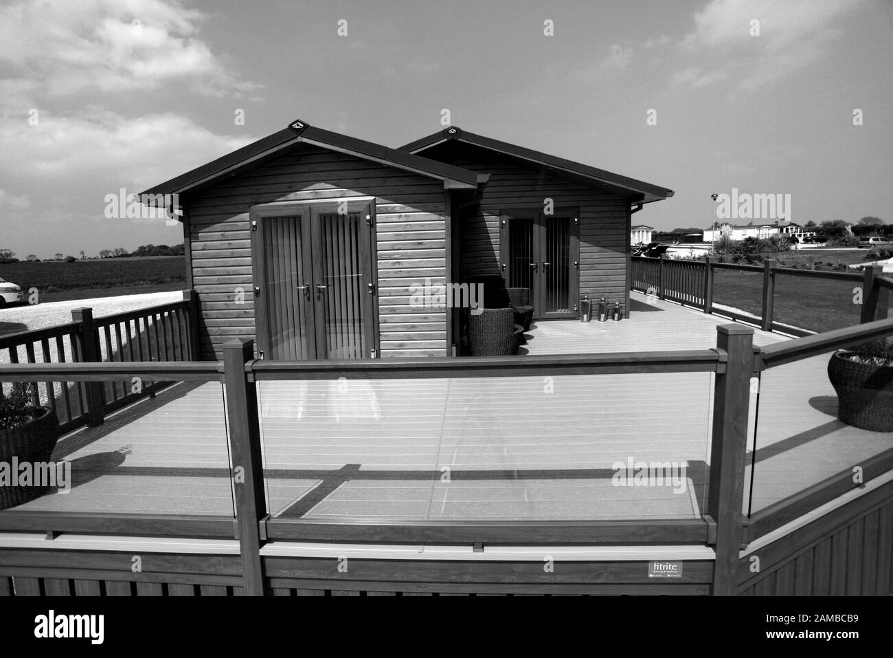 Residential caravan Black and White Stock Photos & Images - Alamy