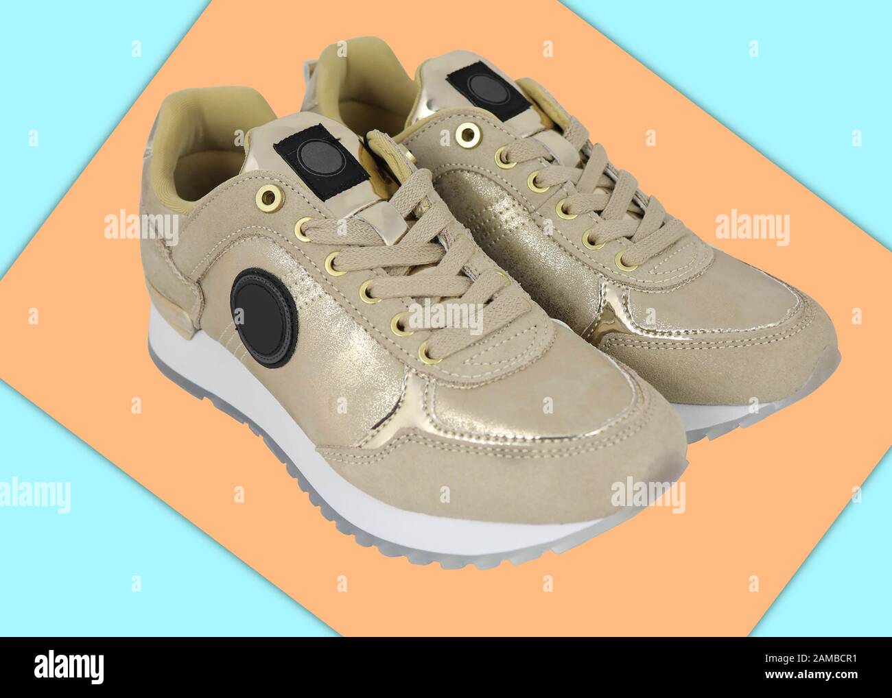 Pair colorful trainer shoes hi-res stock photography and images - Alamy