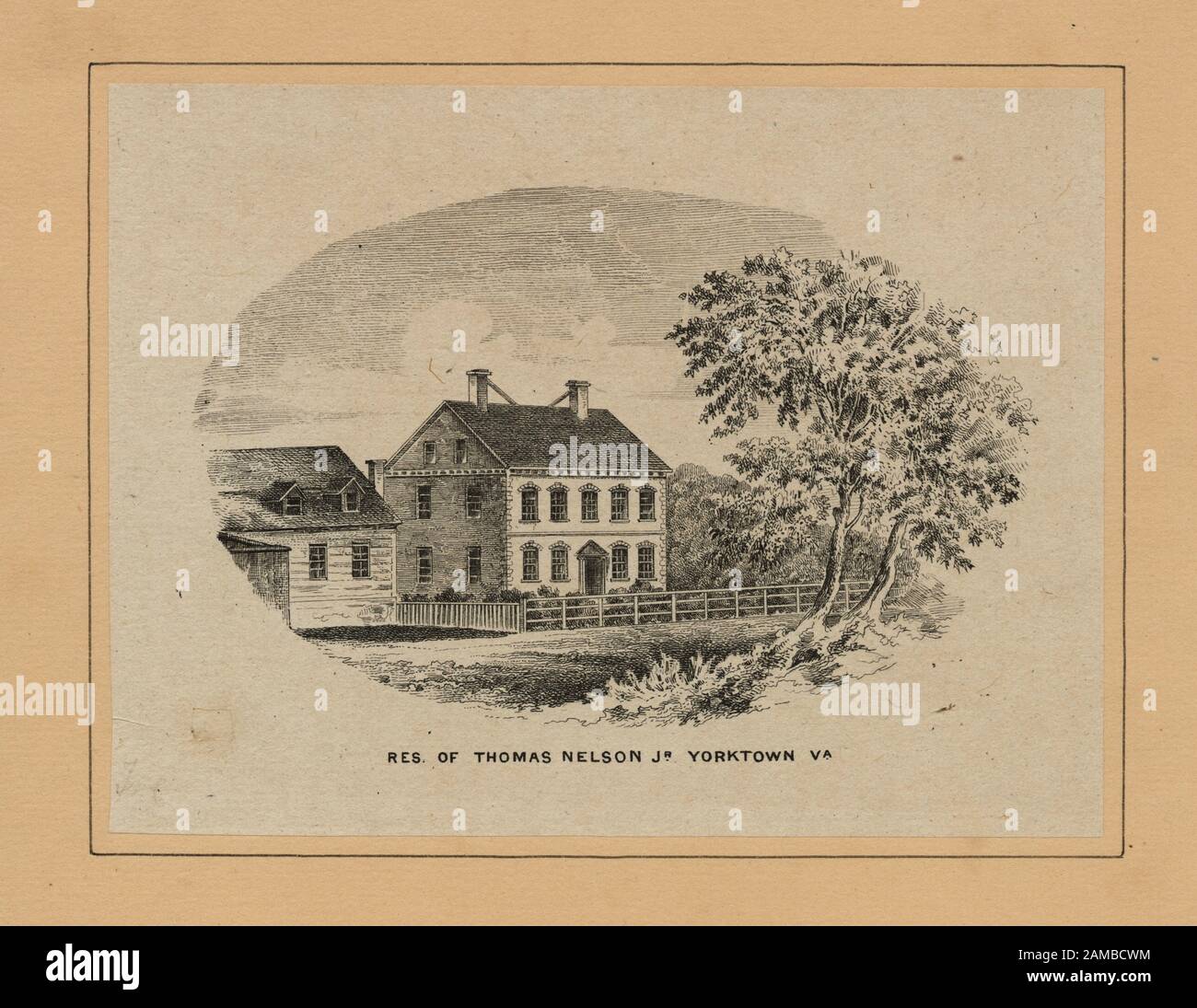 Res of Thomas Nelson Jr, Yorktown, Va Printmakers include H.B. Hall ...