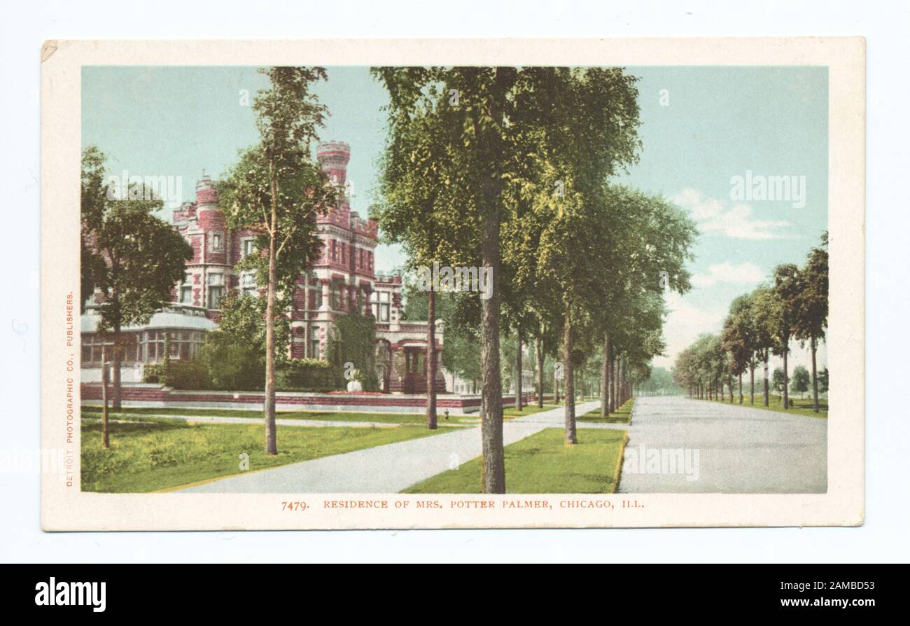 Residence of Mrs Potter Palmer, Chicago, Ill Postcard series number ...