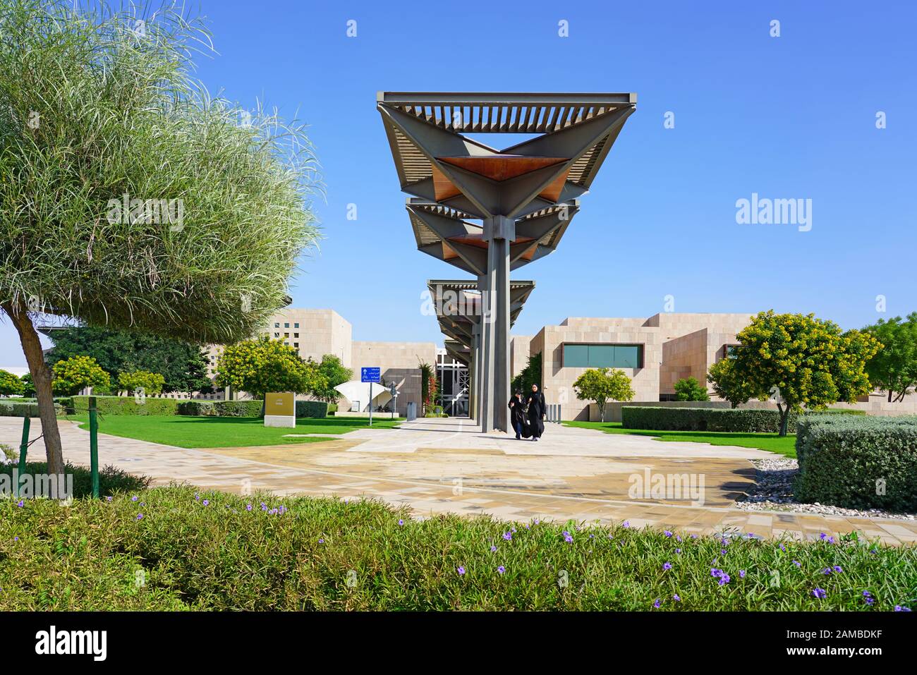 DOHA, QATAR -12 DEC 2019- View of the Multaqa (Education City Student ...