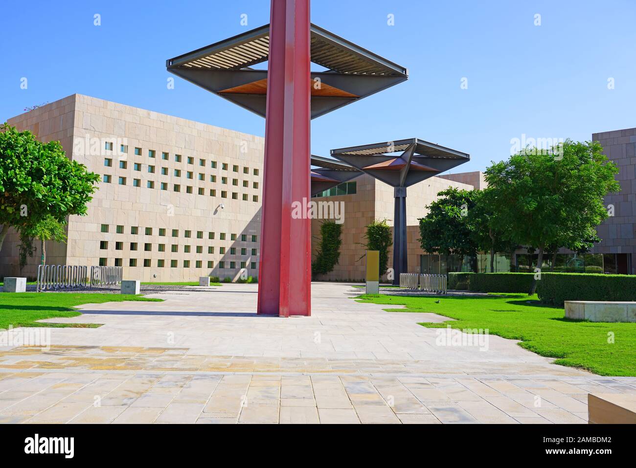 DOHA, QATAR -12 DEC 2019- View of the Multaqa (Education City Student ...