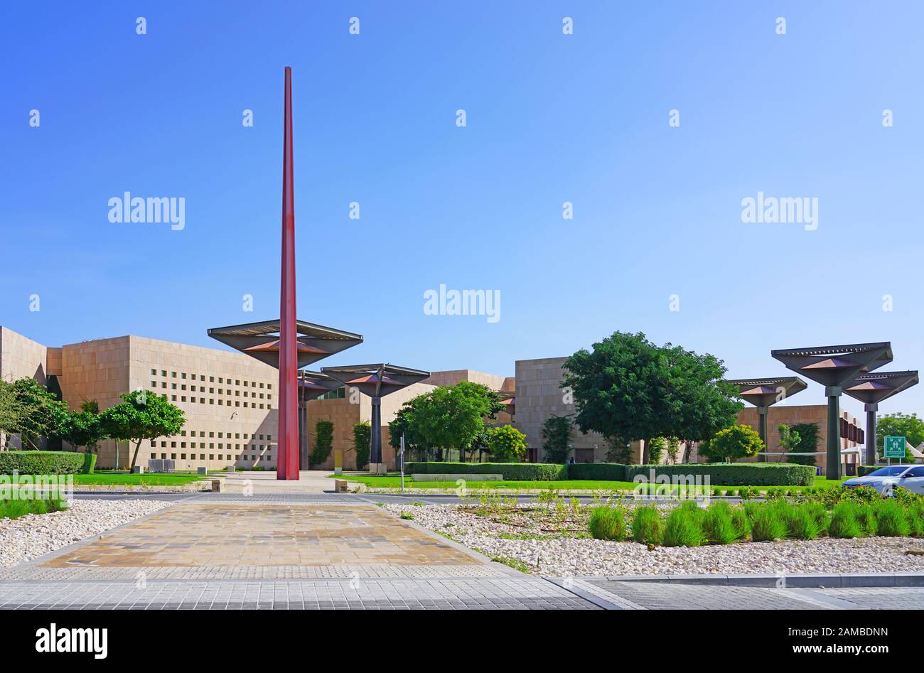 DOHA, QATAR -12 DEC 2019- View of the Multaqa (Education City Student ...