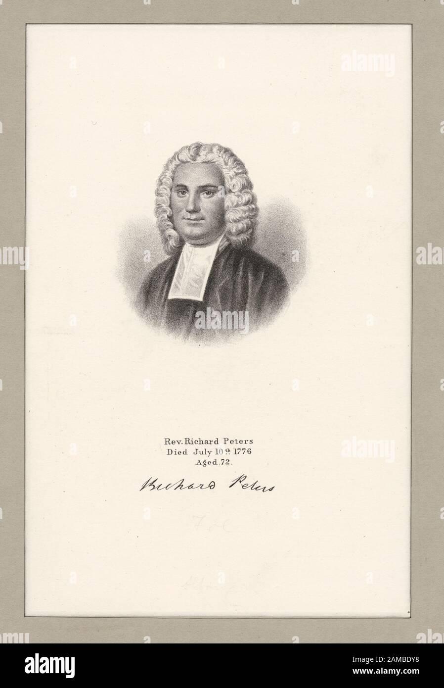 Rev richard peters hi-res stock photography and images - Alamy