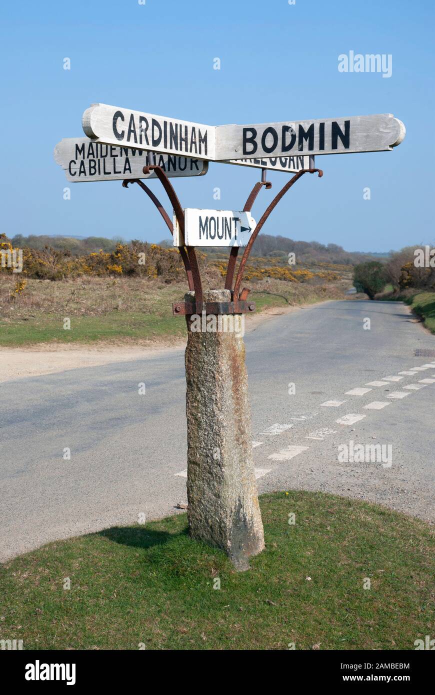 United kingdom cornish signpost hi-res stock photography and images - Alamy