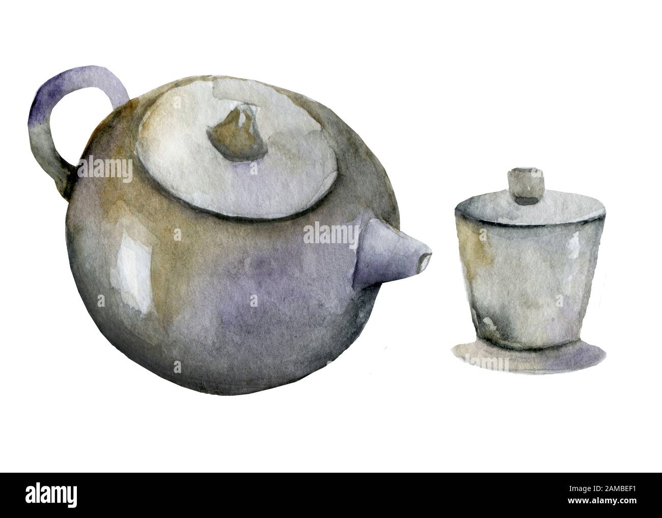 Tea drinking illustration hi-res stock photography and images - Alamy