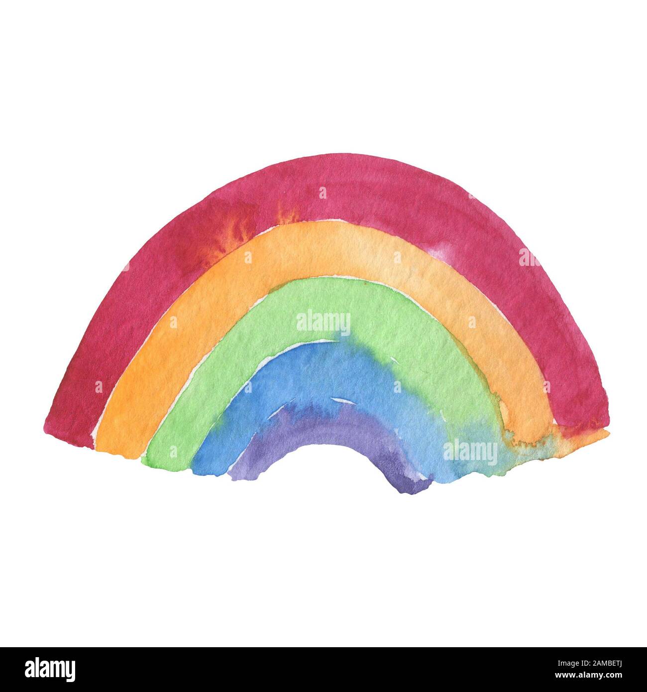 Rainbow icon. Shape arch realistic, isolated on transparent background ...