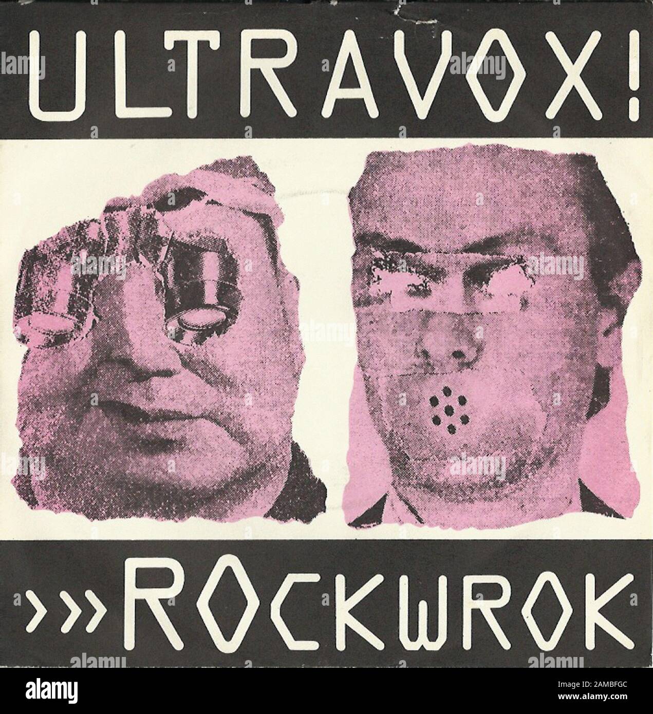 Ultravox - Rockwrok - Classic vintage rock 7'' vinyl album Stock Photo ...