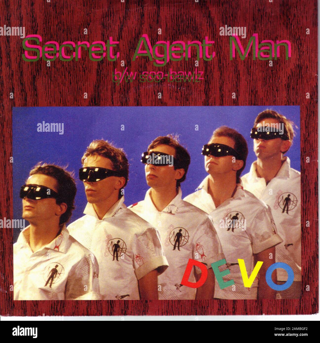 Devo - Secret Agent Man - Classic vintage rock 7'' vinyl album Stock ...