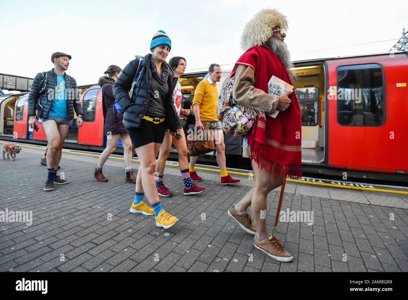 No pants subway rides hi-res stock photography and images - Alamy