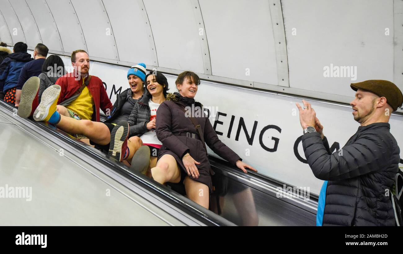 No pants subway rides hi-res stock photography and images - Alamy