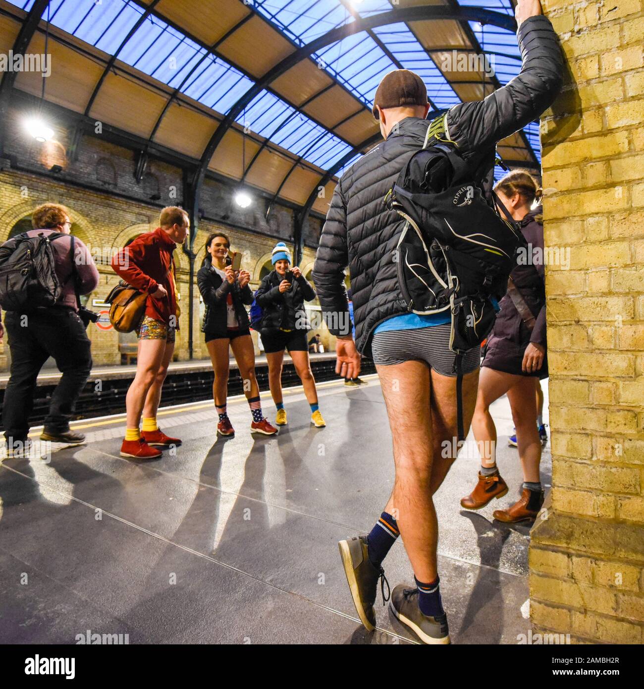 No pants subway rides hi-res stock photography and images - Alamy