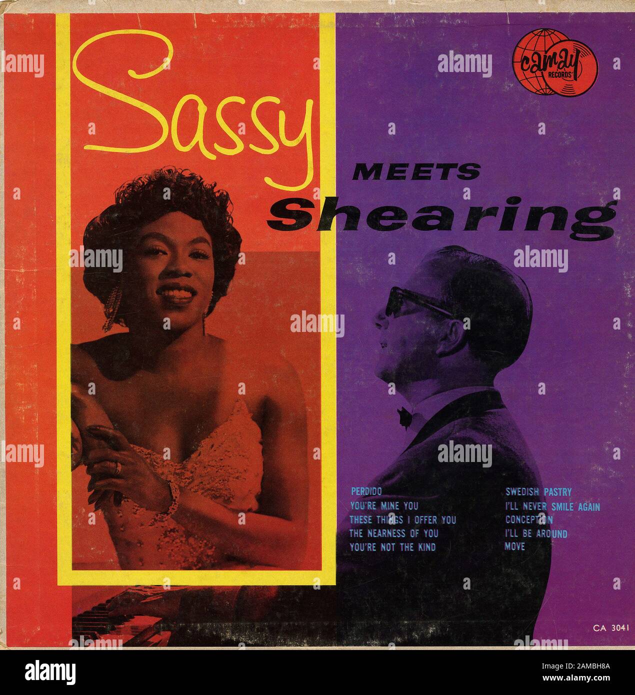 Sassy Meets Shearing - Classic vintage vinyl album Stock Photo - Alamy