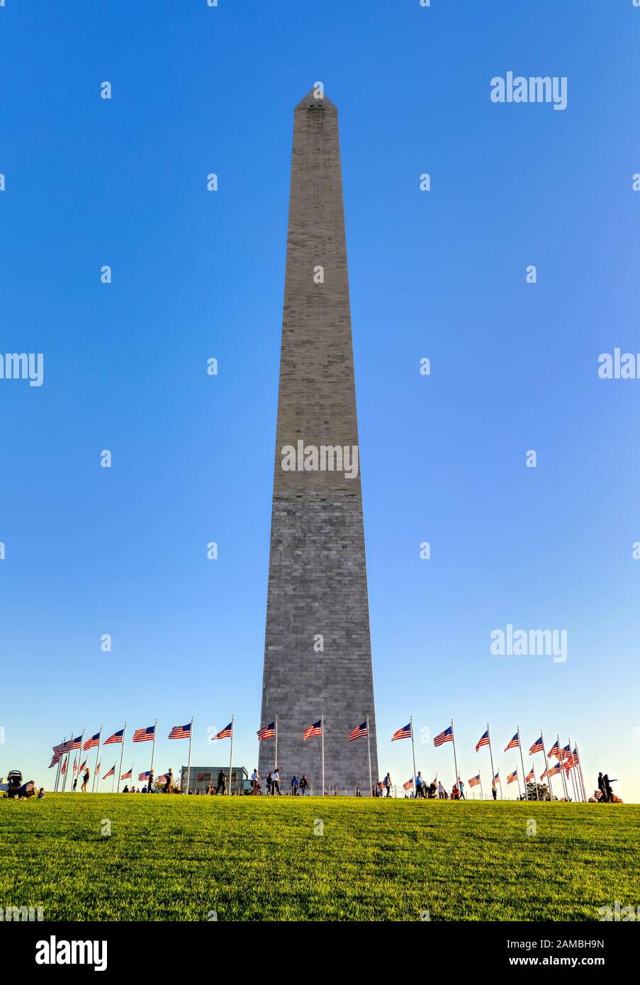The Washington Monument on the National Mall in Washington, DC Stock ...