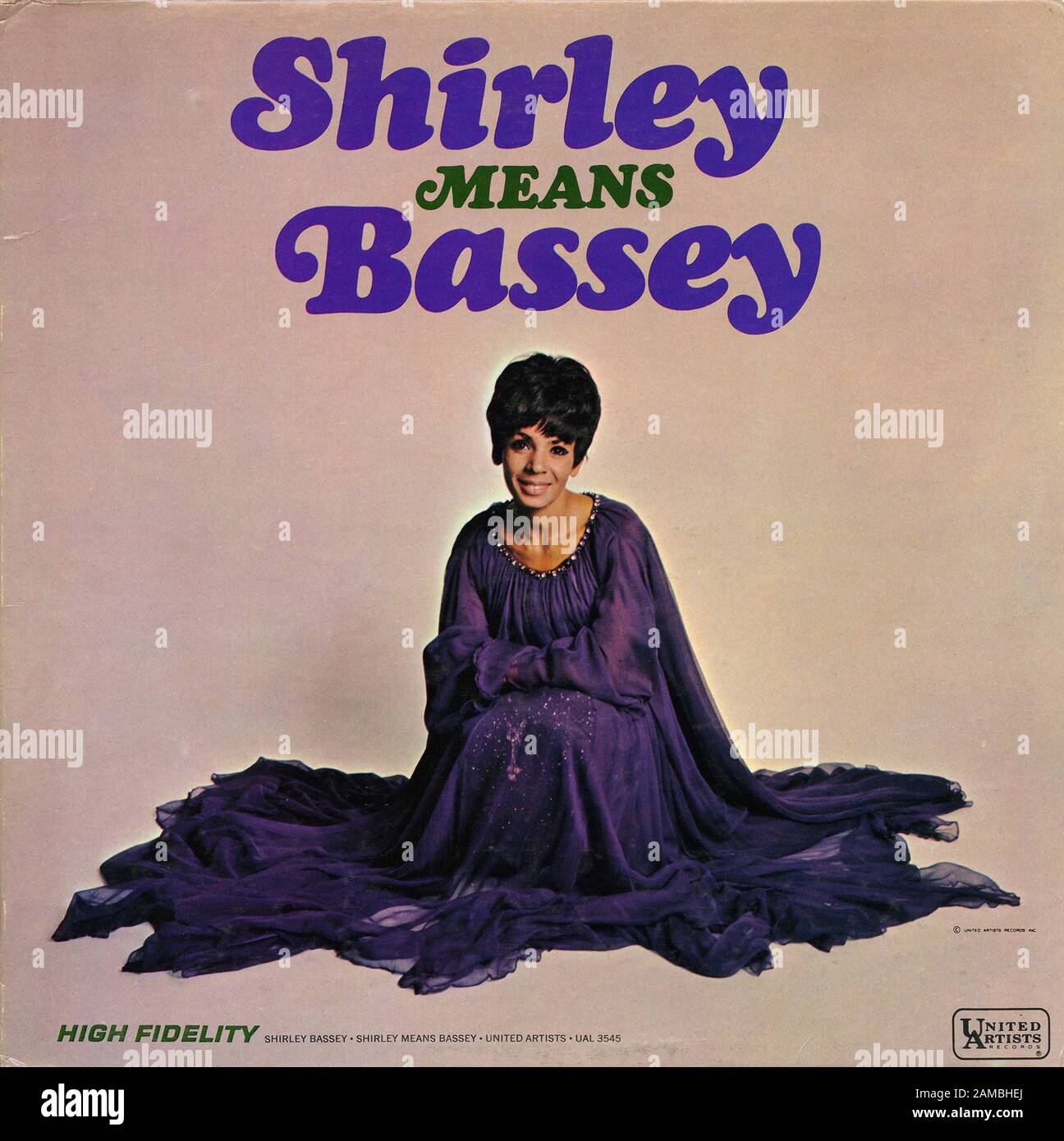 Shirley Means Bassey - Classic vintage vinyl album Stock Photo - Alamy