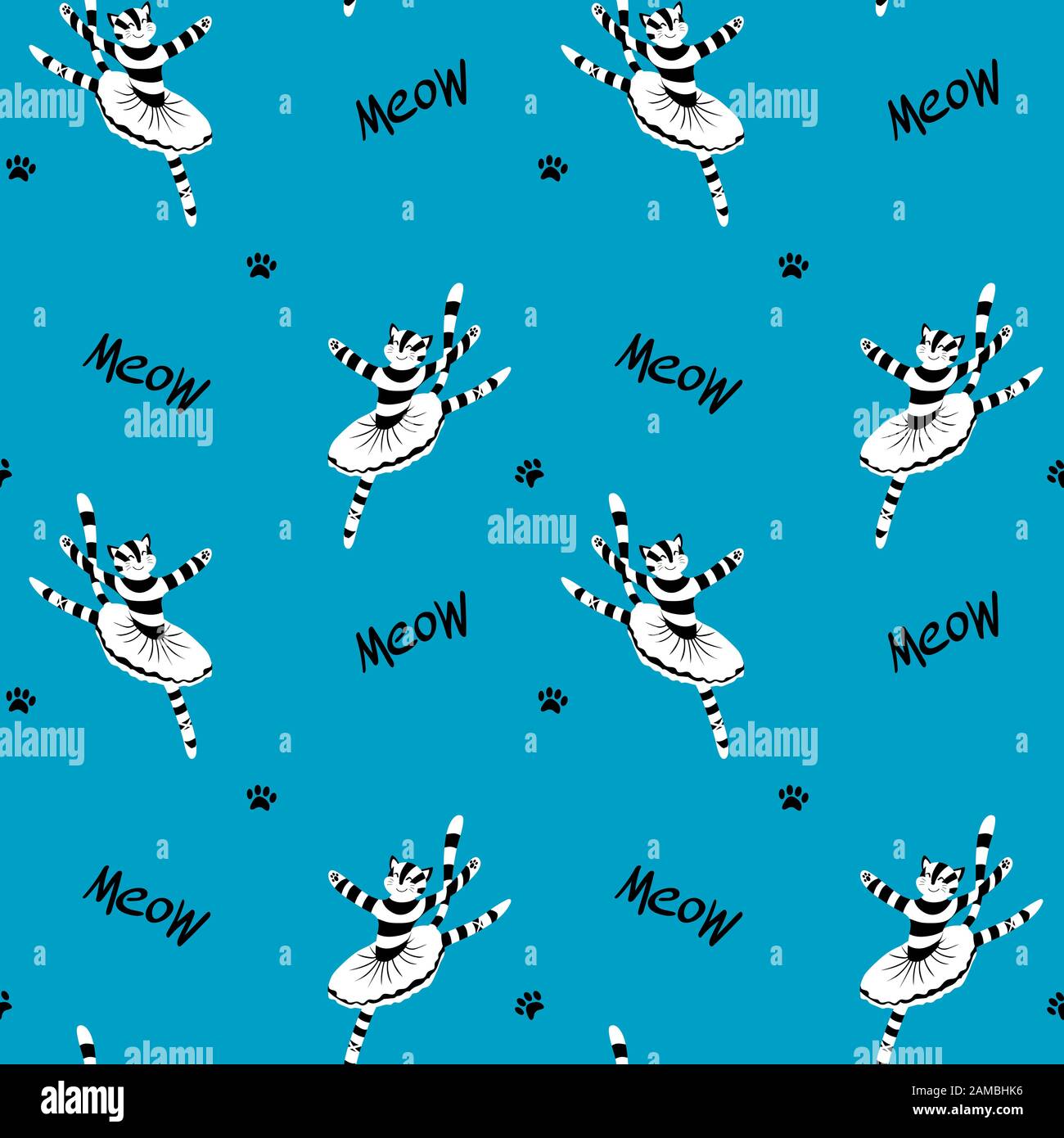 Dancing cartoon cat hi-res stock photography and images - Alamy