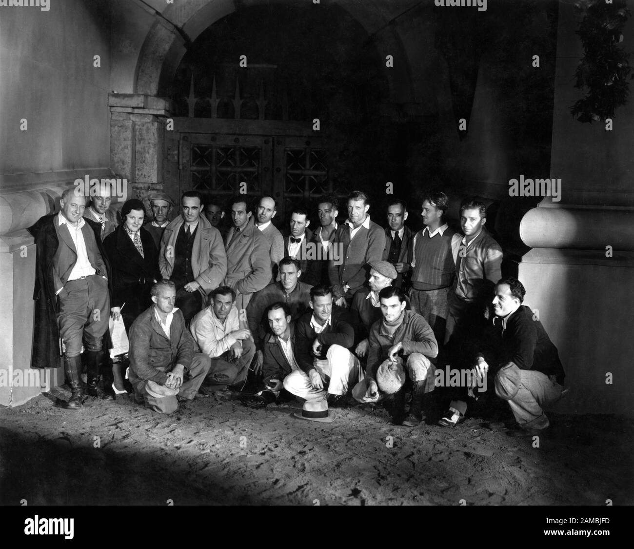 THE SIGN OF THE CROSS 1932 director CECIL B. DeMILLE (at left) and art ...