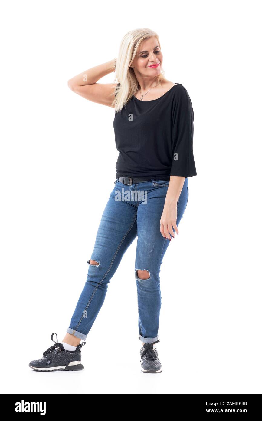 Touching portrait middle age Cut Out Stock Images & Pictures - Alamy