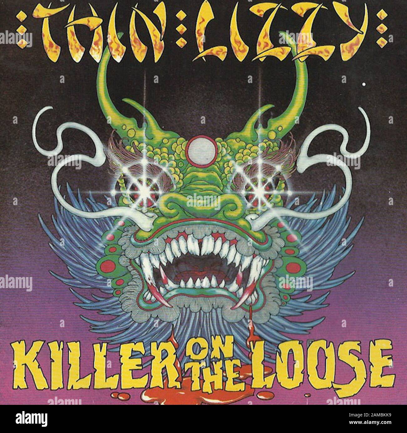Thin Lizzy - Killer On The Loose - Classic vintage rock 7'' vinyl album Stock Photo - Alamy