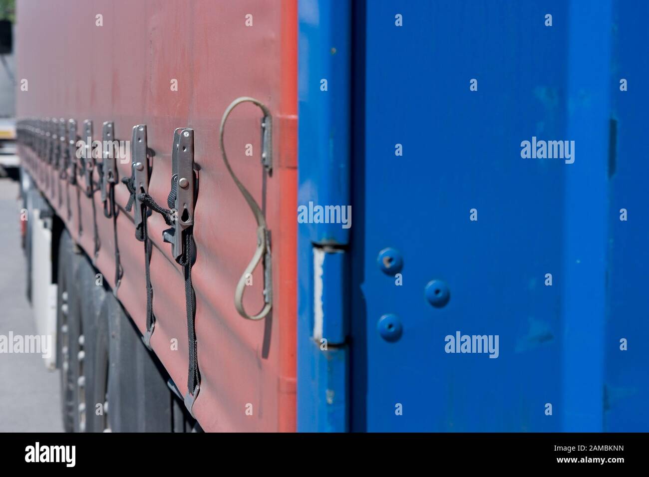 truck standing in queue Stock Photo - Alamy