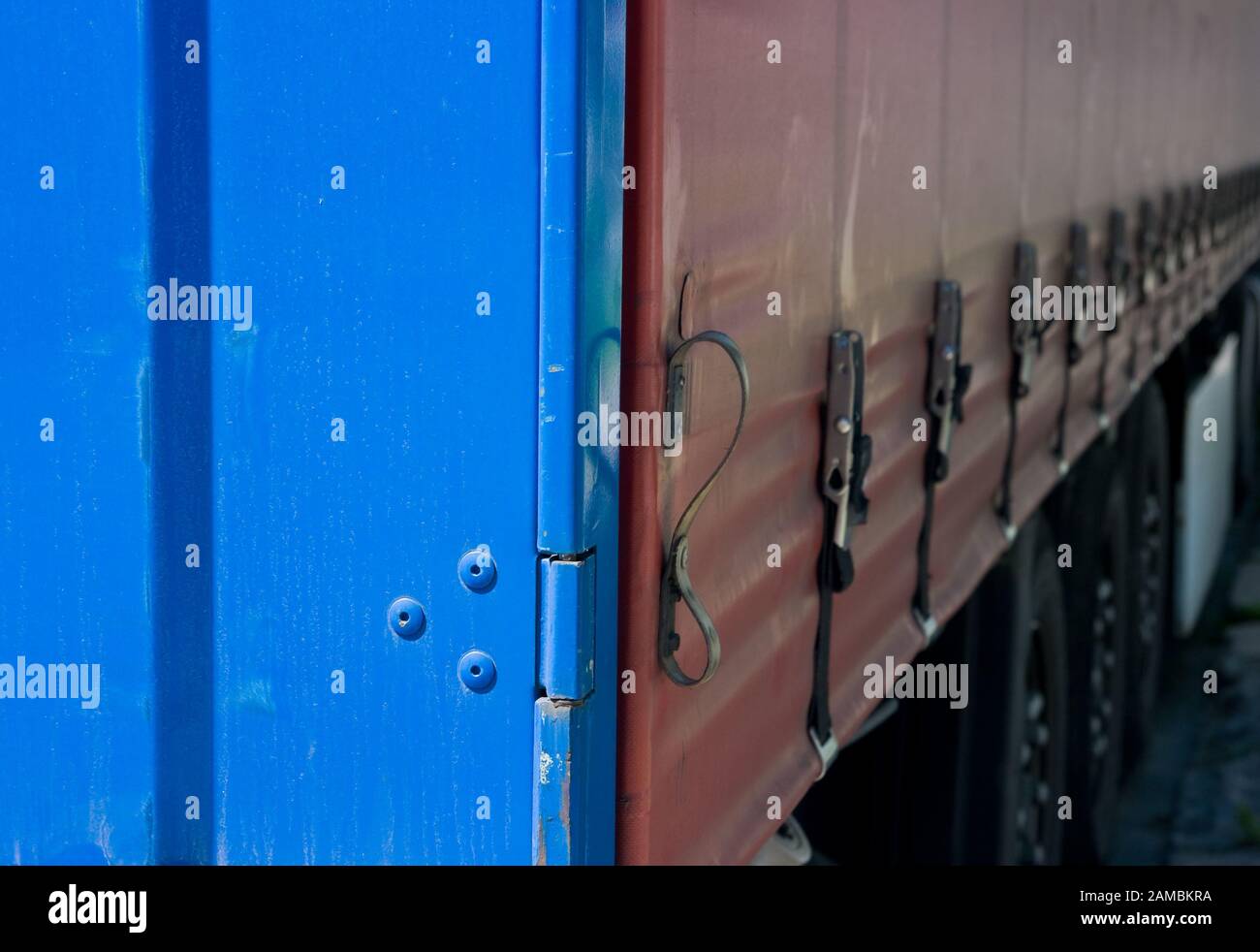 truck standing in queue Stock Photo - Alamy