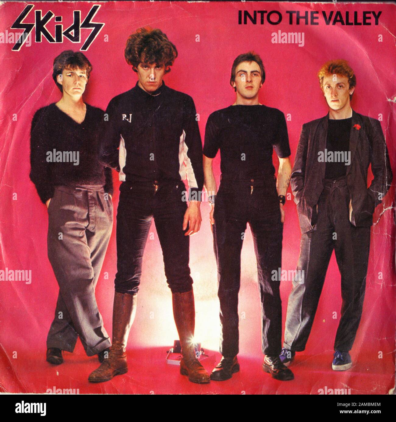 Skids - Into The Valley - Classic vintage rock 7'' vinyl album Stock ...